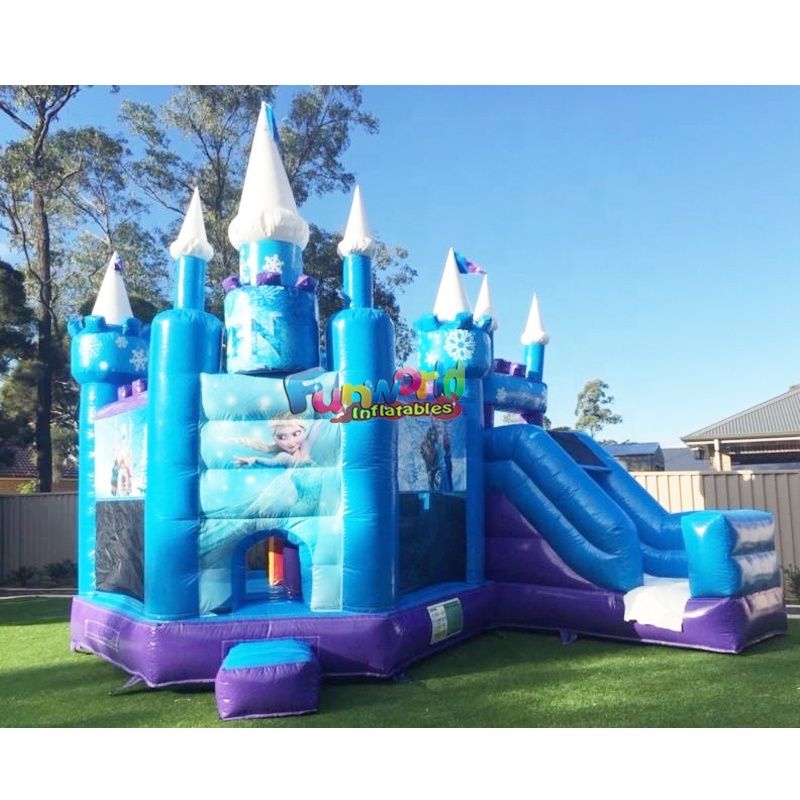 Frozen Bouncy Castle Slide With3